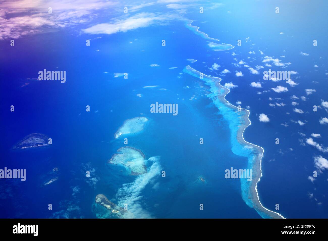 Aerial view coral reef scenic hi-res stock photography and images - Alamy