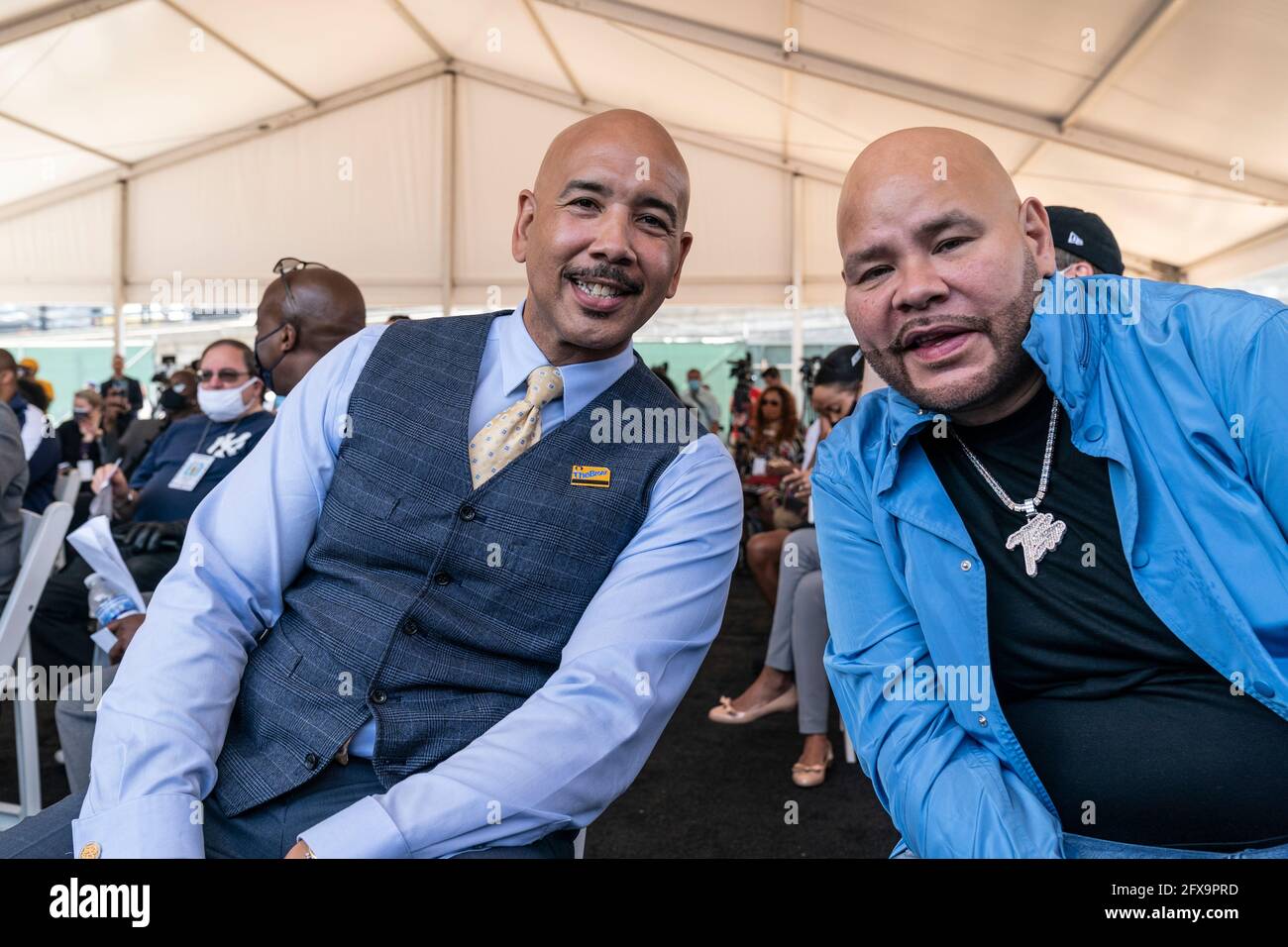 New York, NY - May 20, 2021: Bronx Borough President Ruben Diaz Jr. and ...