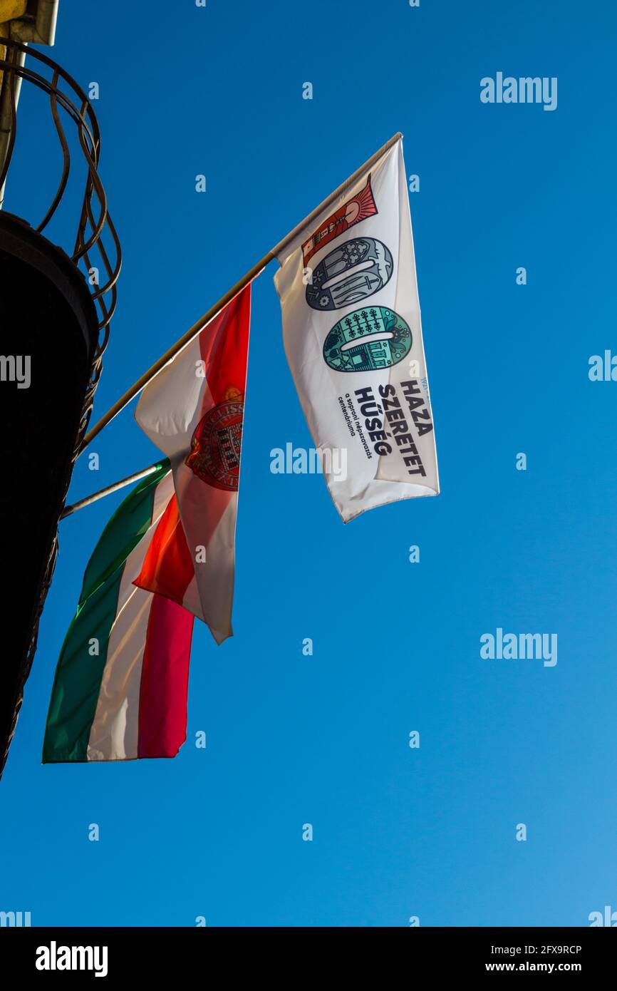 Flag of sopron town city hi-res stock photography and images - Alamy