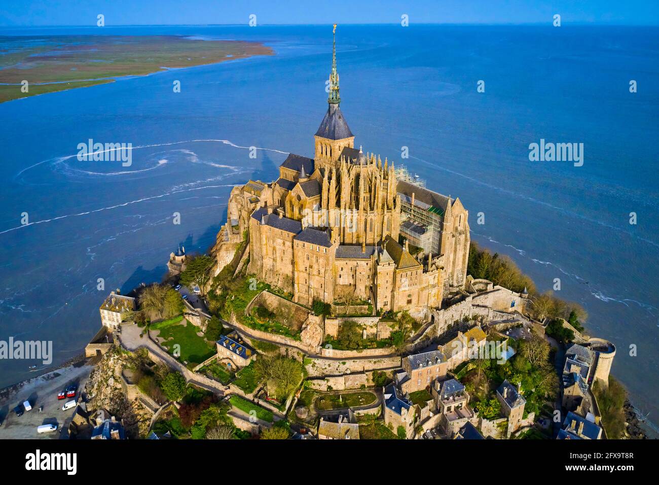 France, Normandy, Manche department, Bay of Mont Saint-Michel Unesco ...