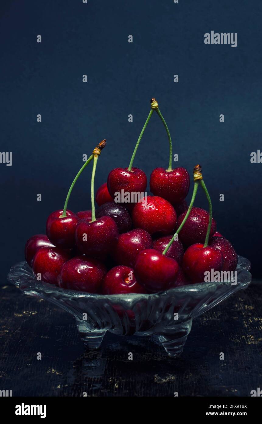 still life with cherries Stock Photo - Alamy