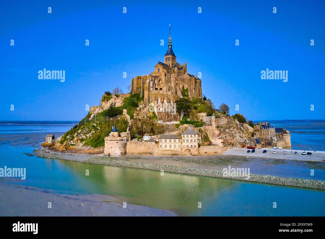 France, Normandy, Manche department, Bay of Mont Saint-Michel Unesco ...