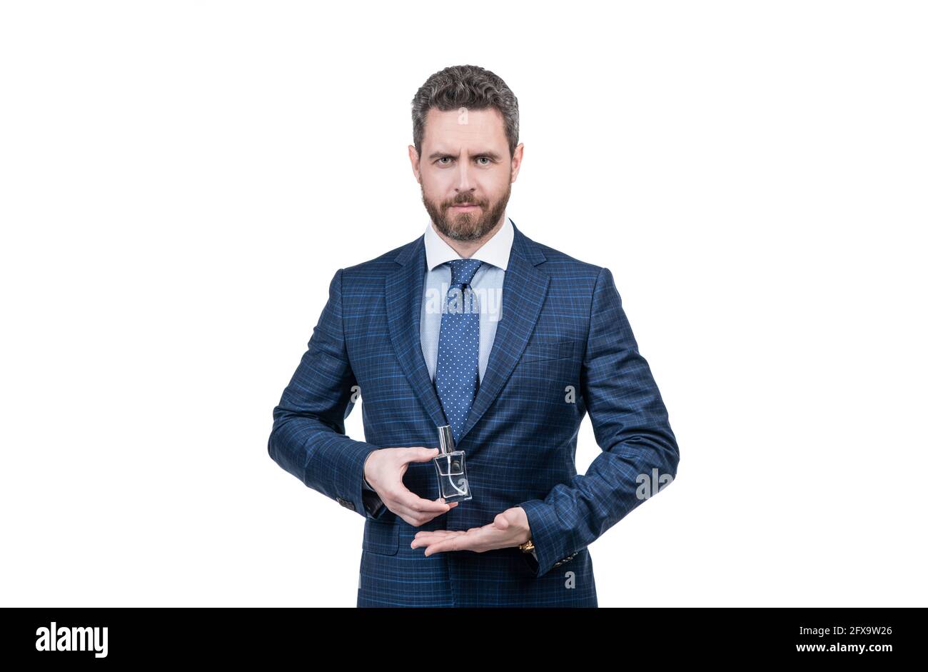 mu choice. successful guy suggest fashion cologne bottle. handsome man ...