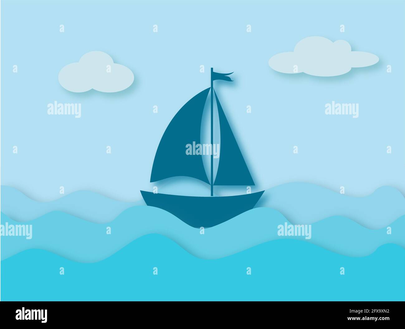 Beautiful view modern boat Stock Vector Images - Alamy