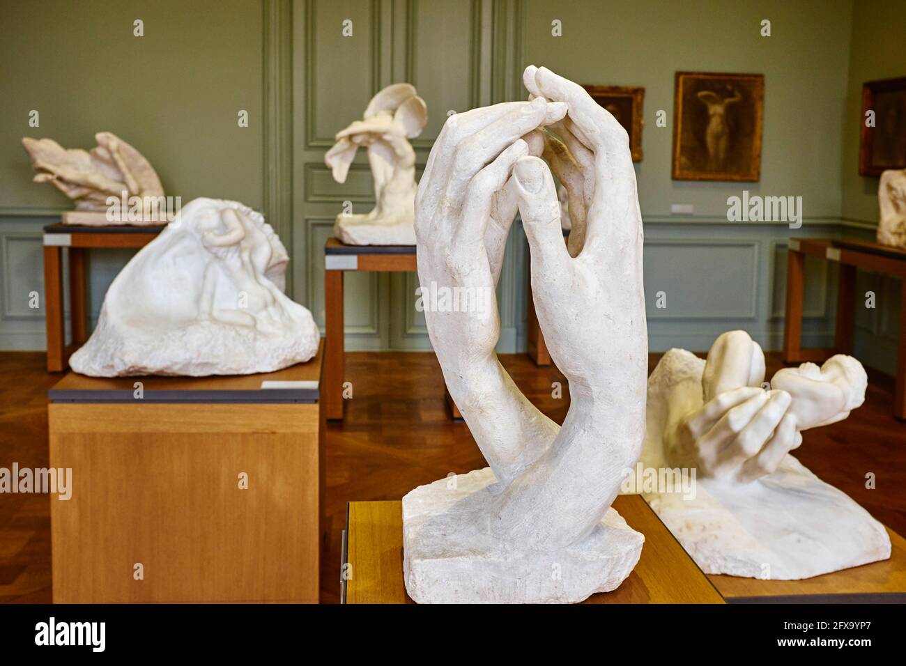 France, Paris, Rodin museum, The Cathedral Stock Photo - Alamy