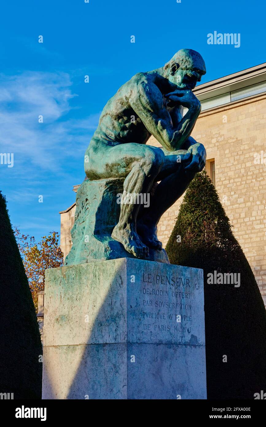 France, Paris, Rodin museum, The Thinker, le Penseur Stock Photo - Alamy