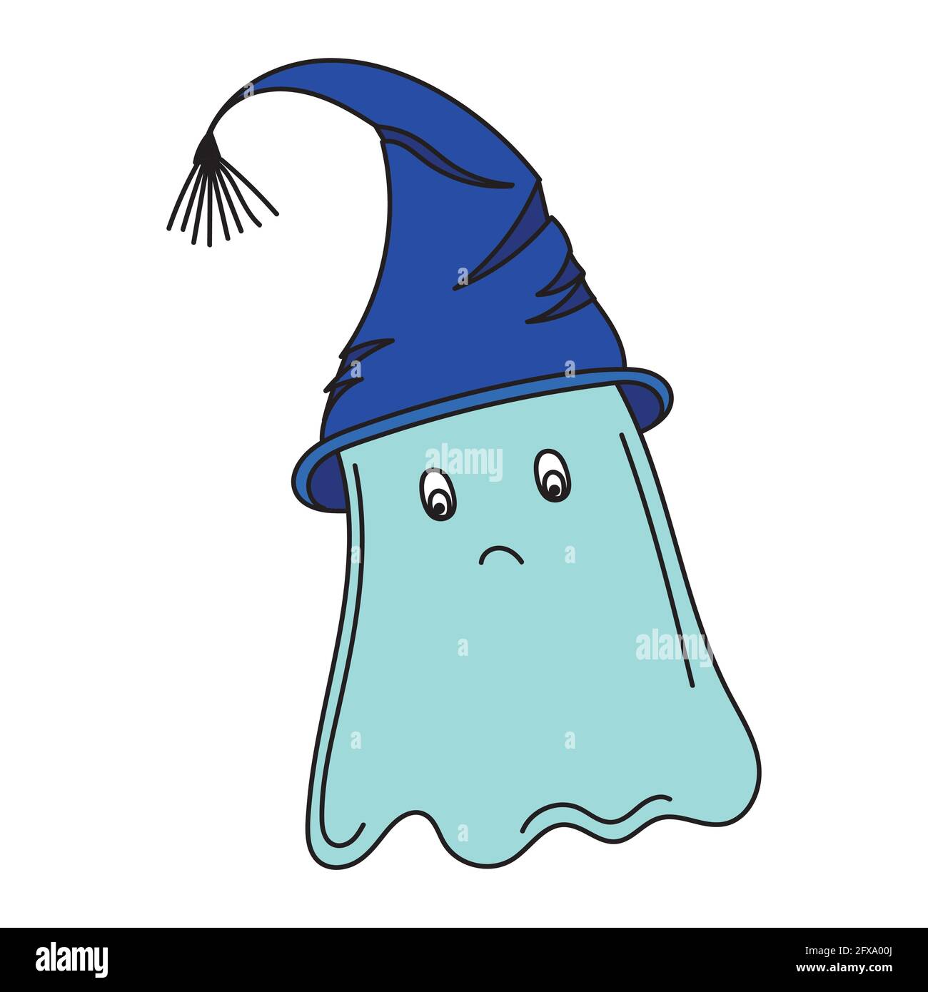 halloween symbol, cute ghost, vector illustration on white background ...