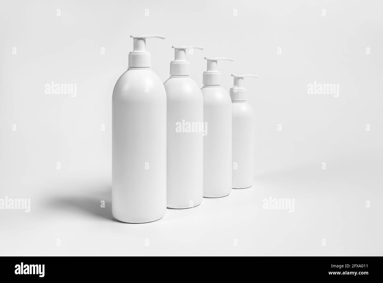 High resolution cosmetic bottle package 3d rendering isolated mockup ...