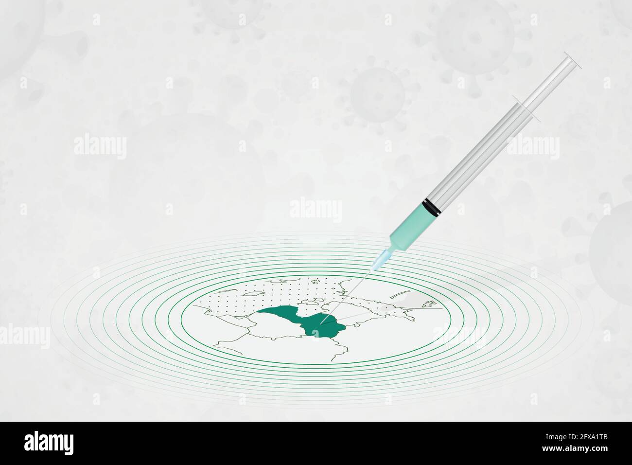 Latvia vaccination concept, vaccine injection in map of Latvia. Vaccine ...