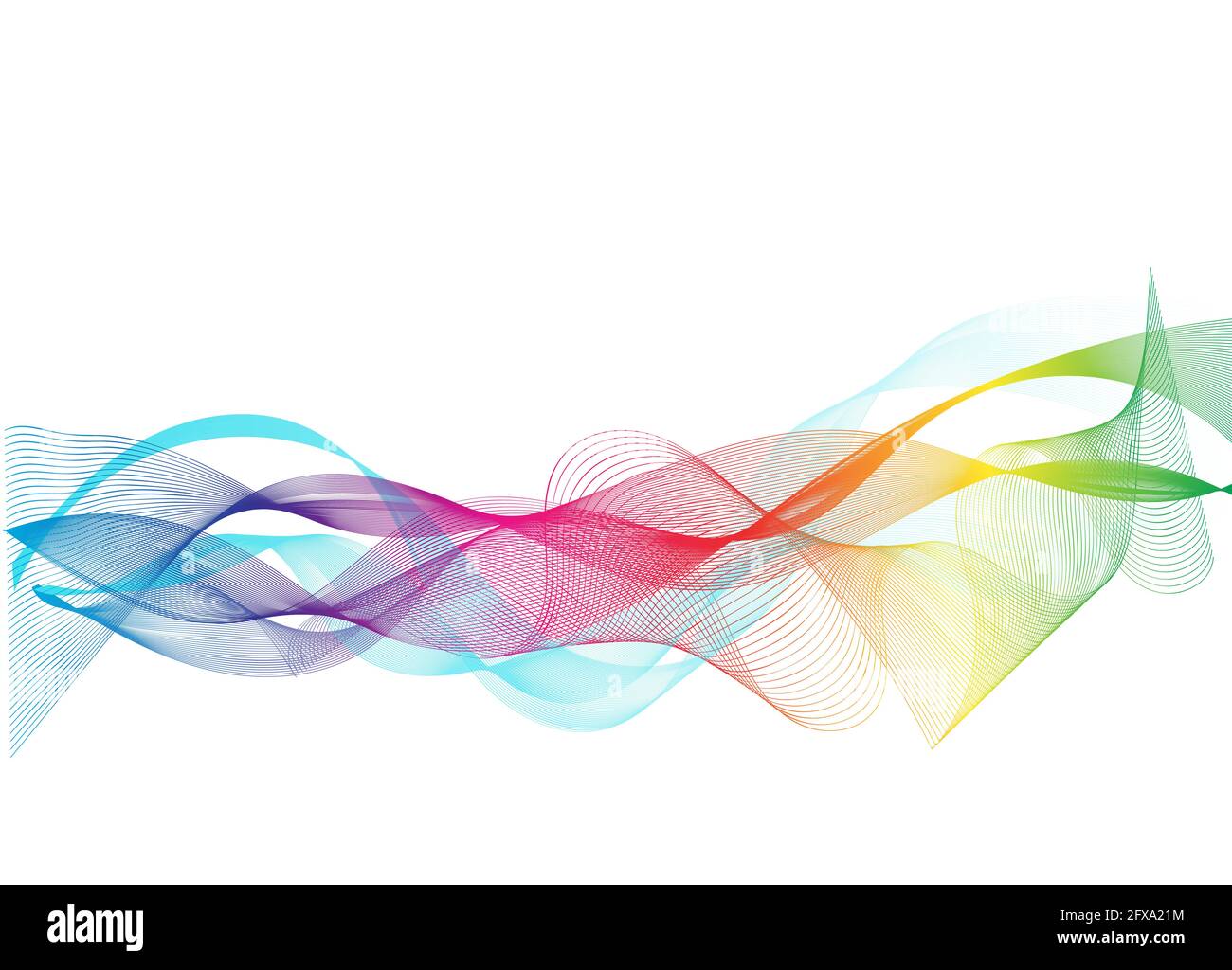 Abstract Colorful Line Wave Background, Abstract polygonal space low ...