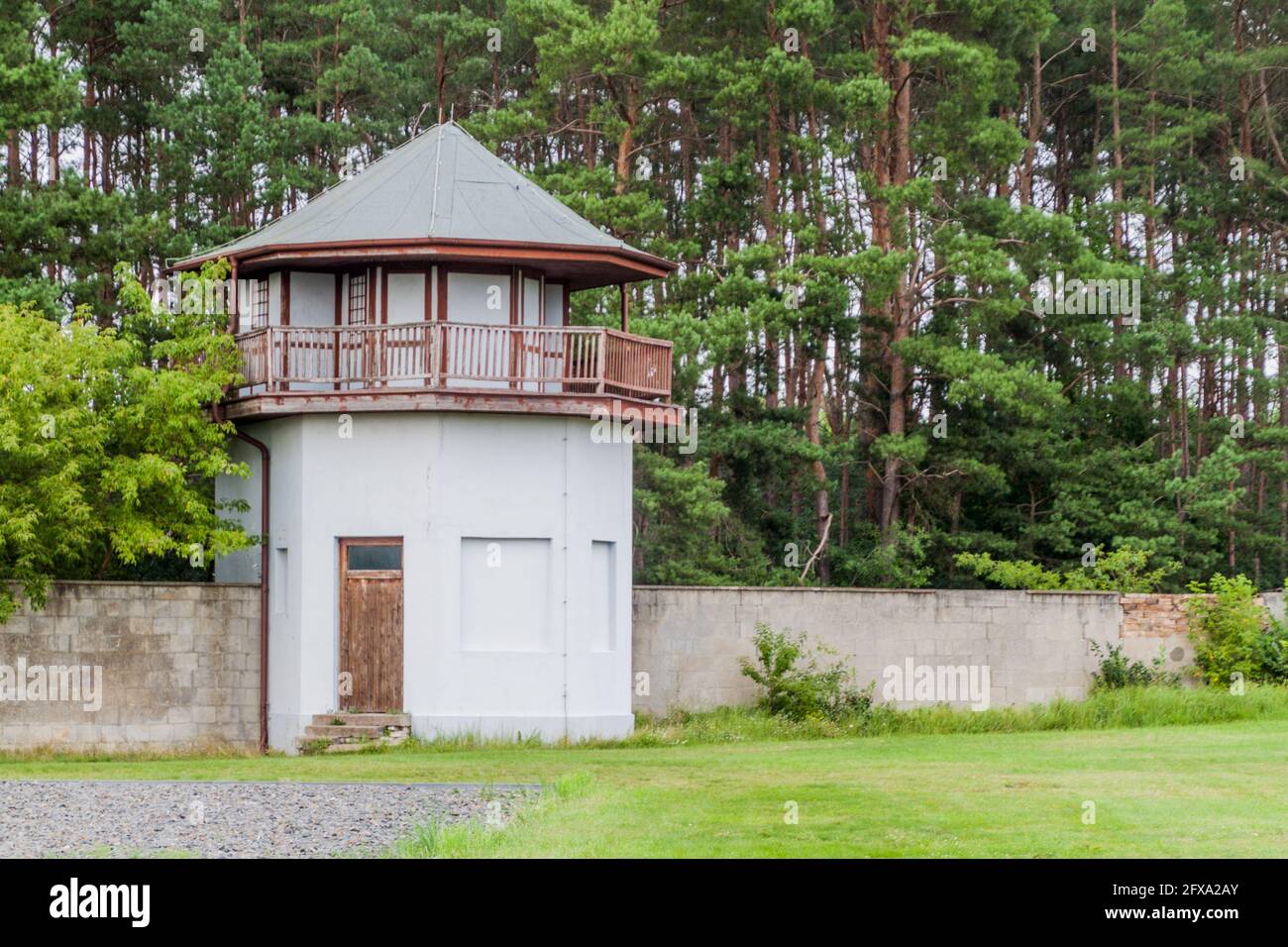 Camp fence and watchtower hi-res stock photography and images - Alamy