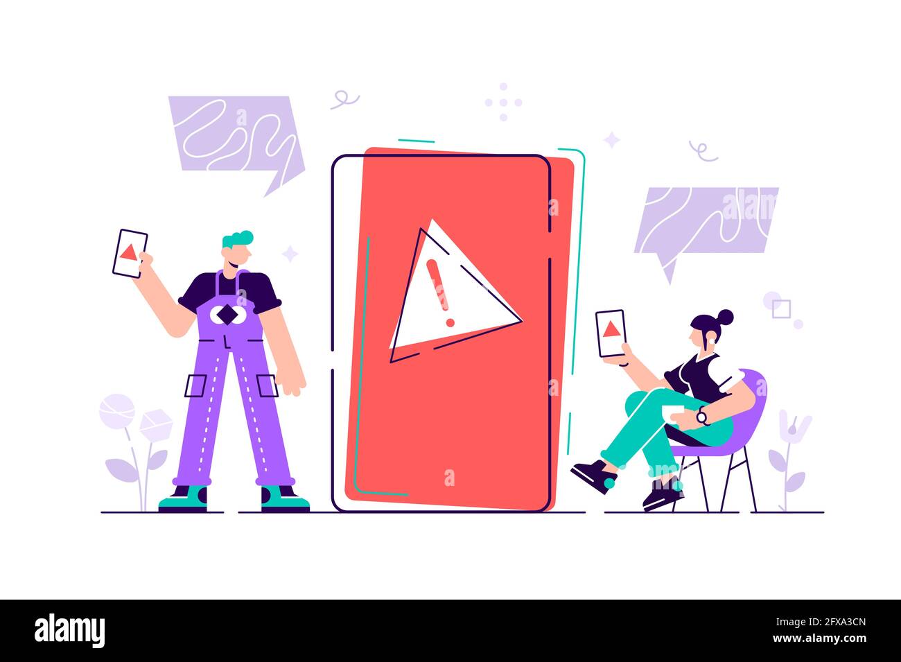 Digital breakdown Stock Vector Images - Alamy