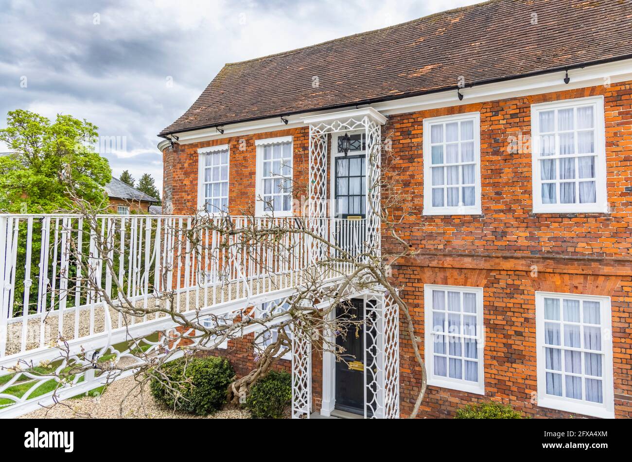 Unusual roadside house, Bridge House, with a bridge entrance in High ...