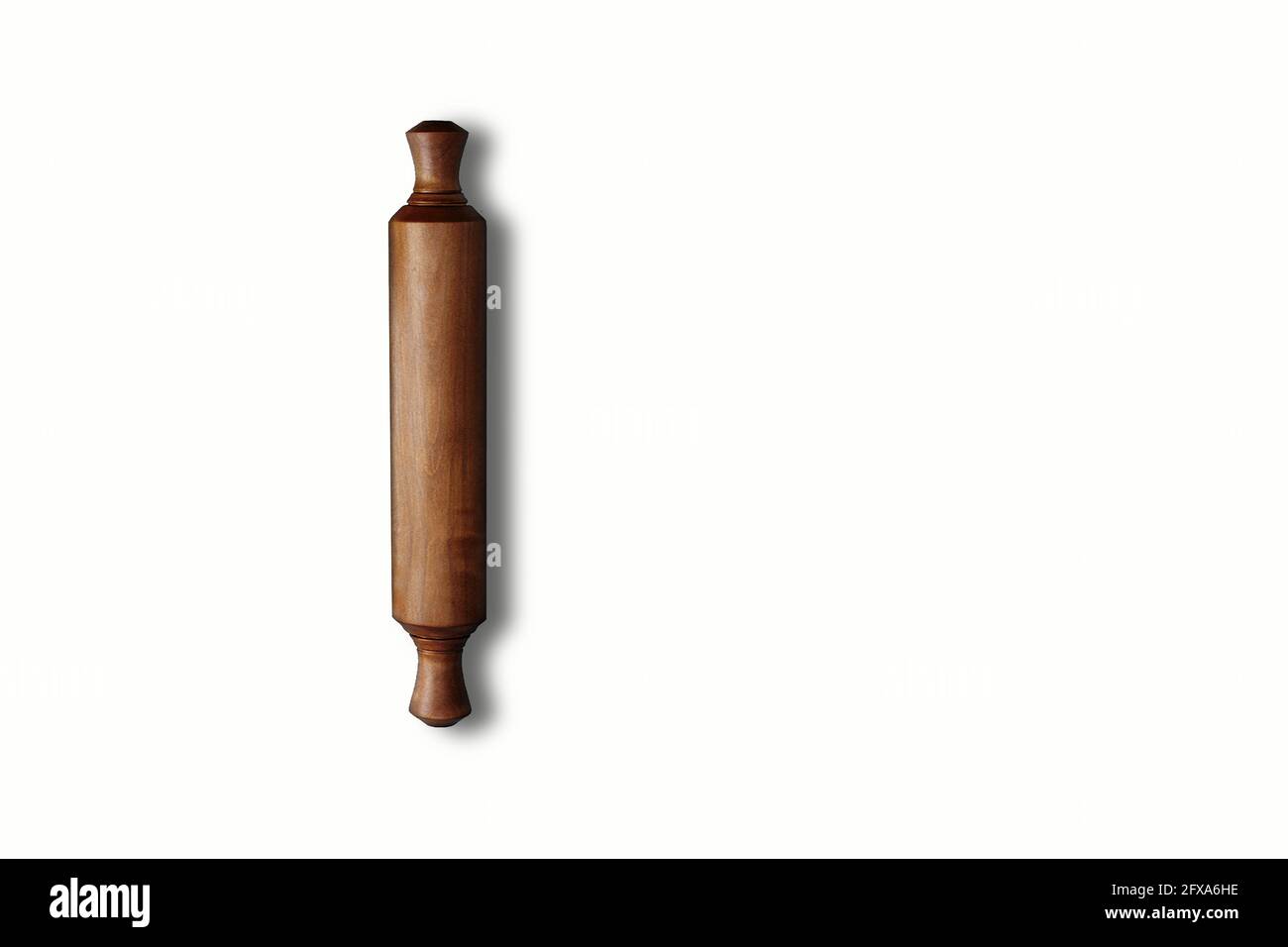 Kitchen wooden Roller pin isolated Stock Photo - Alamy