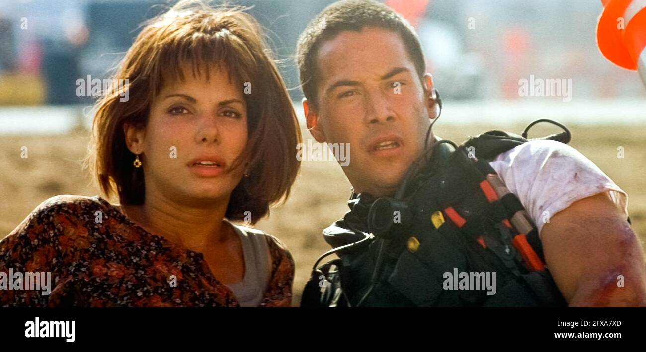 USA. Keanu Reeves and Sandra Bullock in a scene from the (C)Twentieth ...