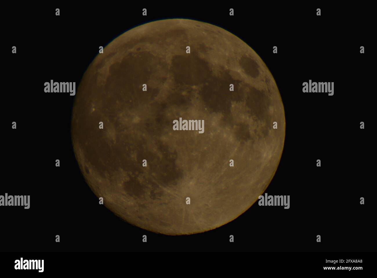 A stunning attractive view of super moon over the sky of the provincial ...