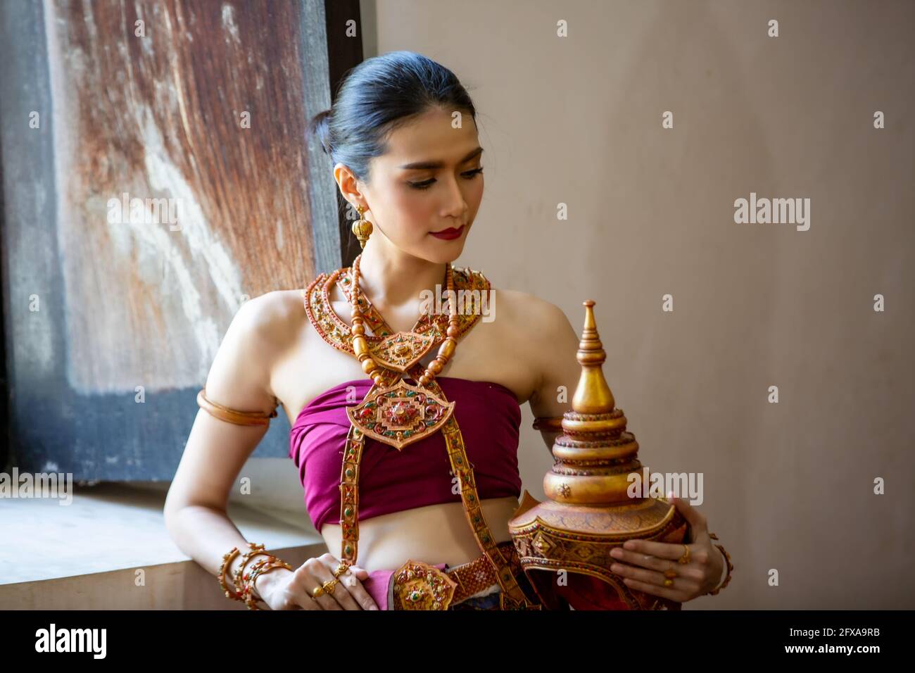 Beautyful Thai woman wearing thai traditional clothing, Beautiful woman ... Beautyful Thai woman wearing thai traditional clothing, Beautiful woman ...