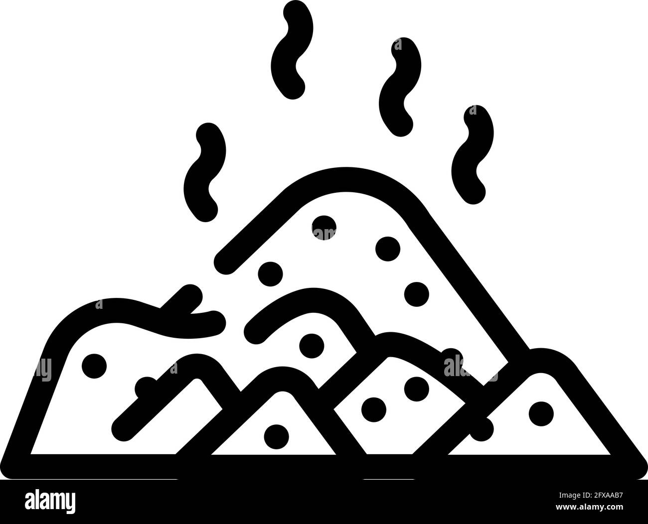 pile compost line icon vector illustration Stock Vector Image & Art - Alamy