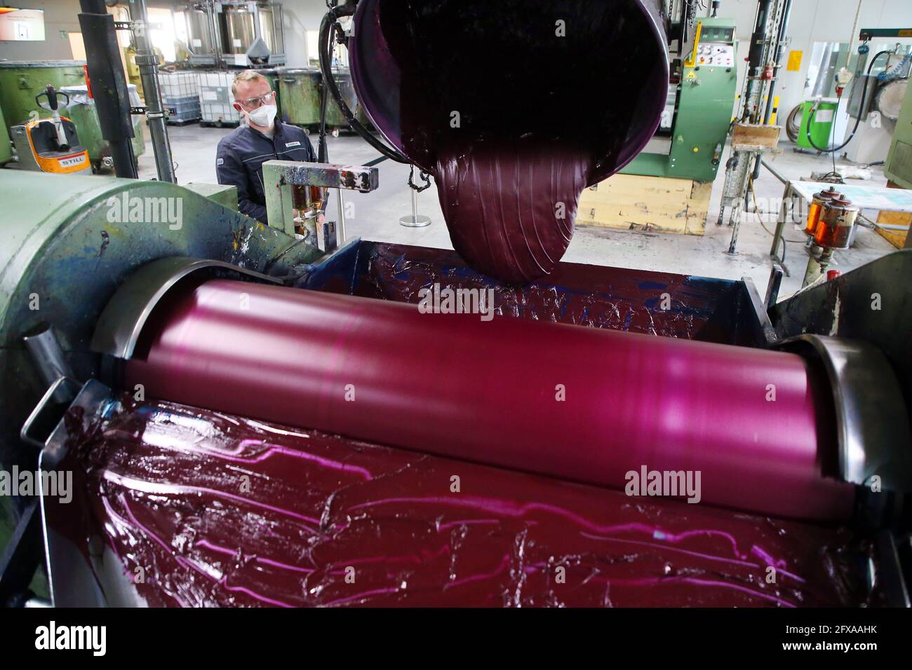 Berlin, Germany. 26th May, 2021. An employee of Gleitsmann Security in ...