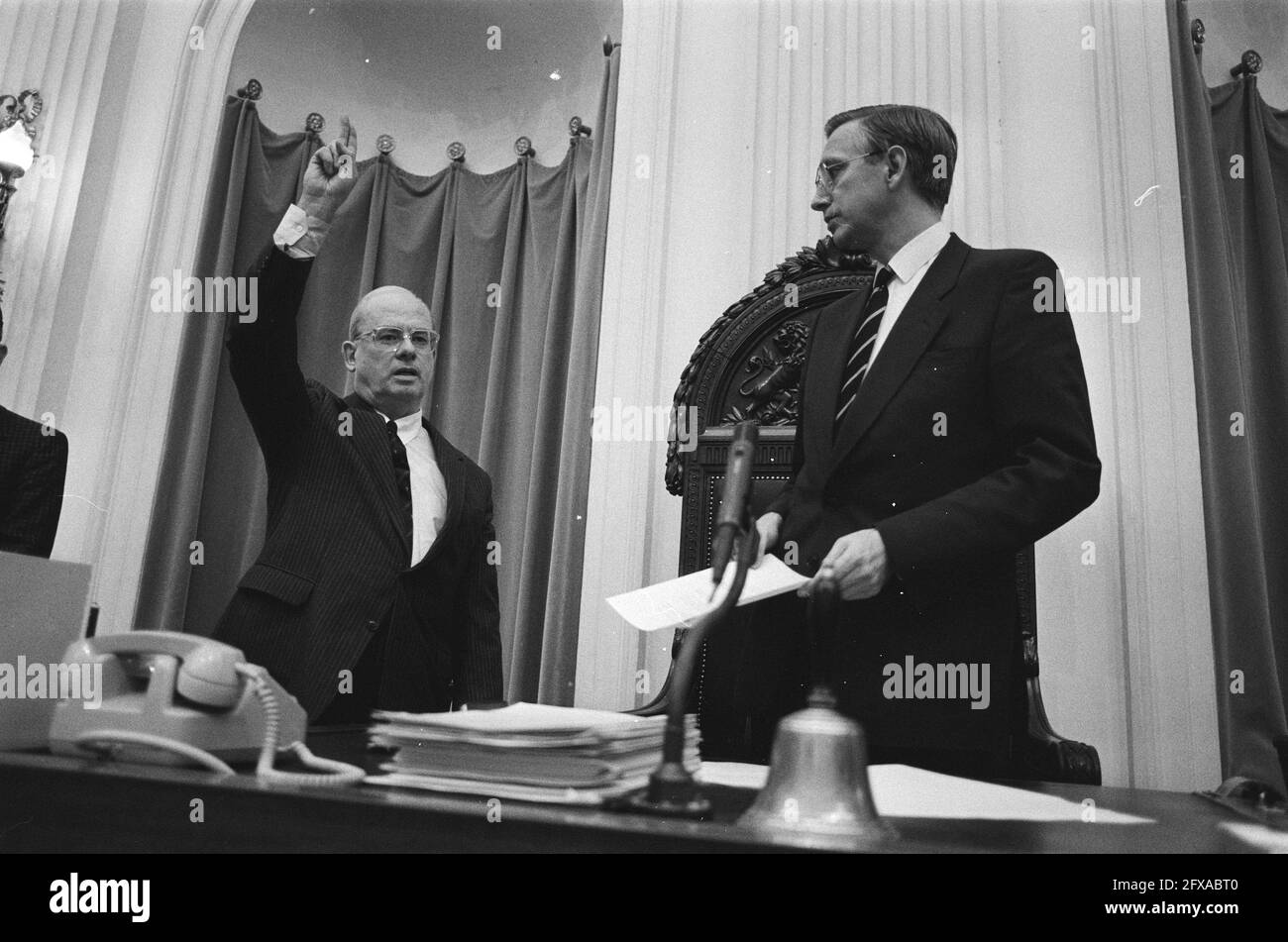 Dolman (r.) sworn in Mr. Ton H. E. Kerkhofs as registrar of the Lower ...