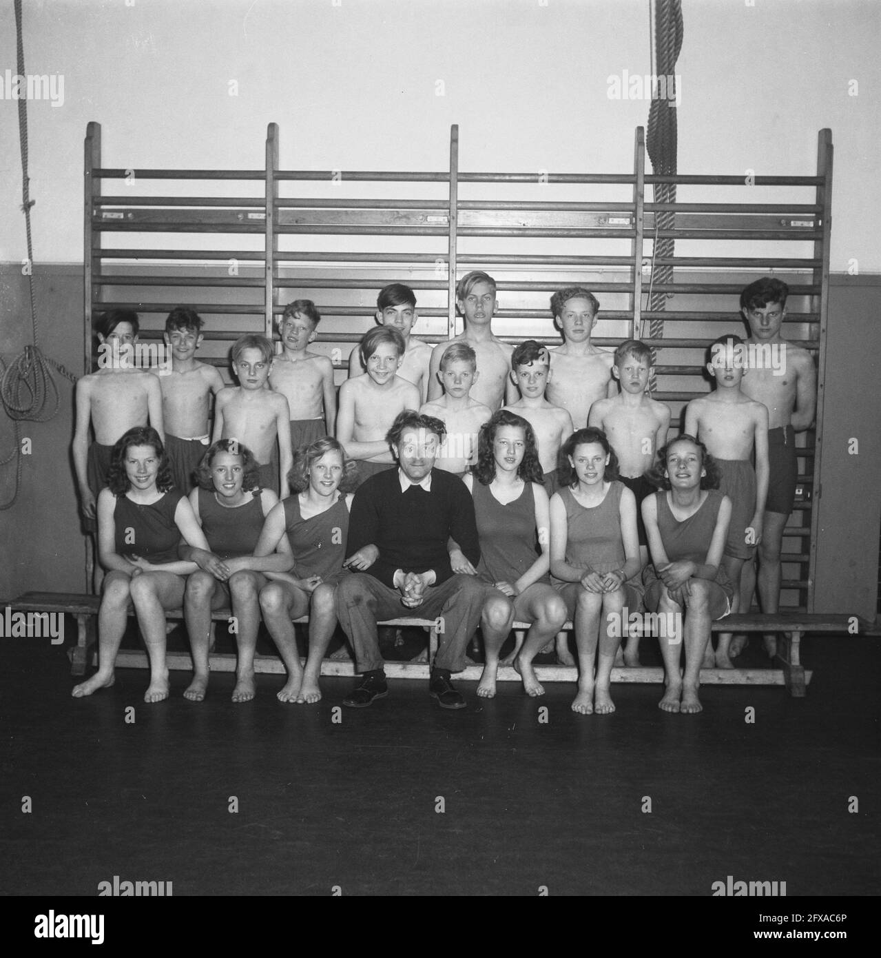 Deaf and dumb school, 3 May 1946, The Netherlands, 20th century press ...