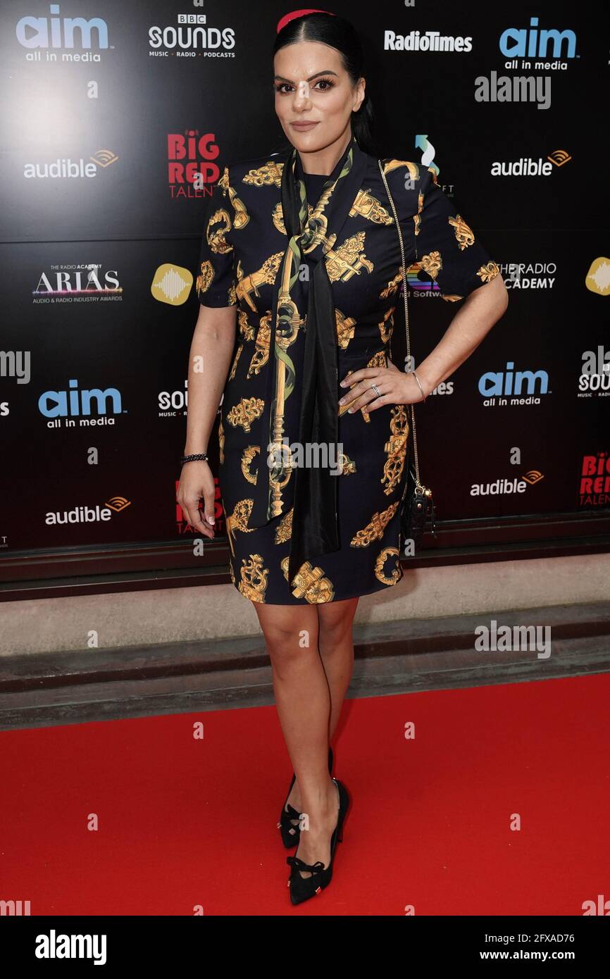 Neev Spencer arriving for the Audio and Radio Industry Awards at the ...