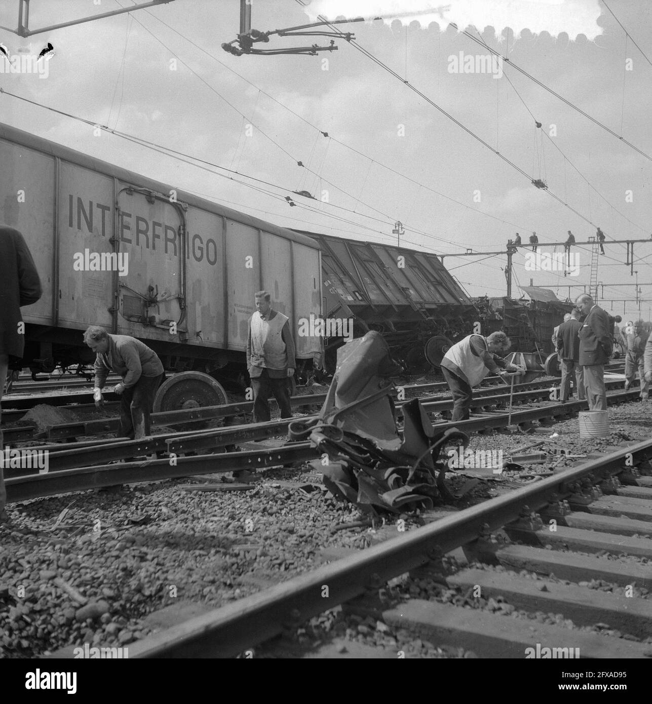 Goods train derailed hi-res stock photography and images - Alamy