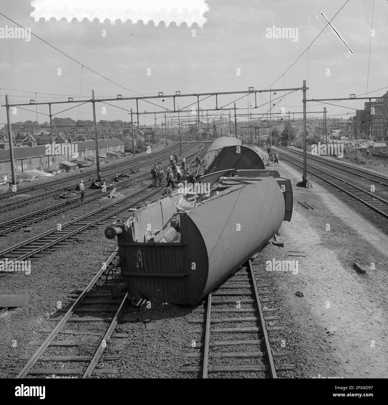Goods train derailed hi-res stock photography and images - Alamy