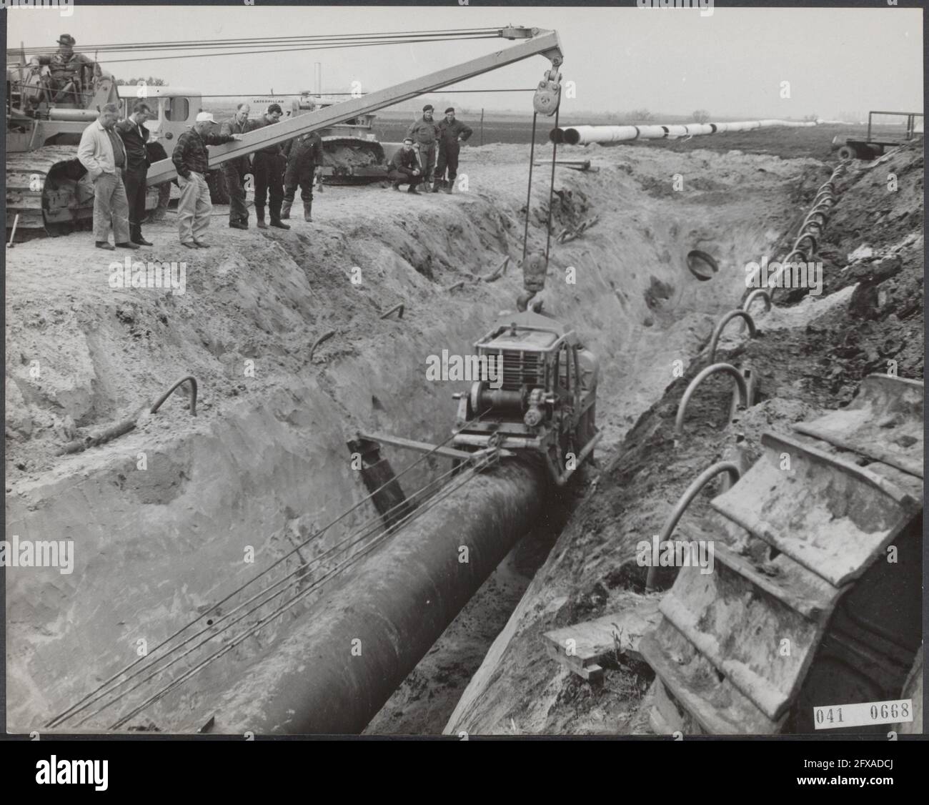 A network of pipelines for the national natural gas grid is laid ...