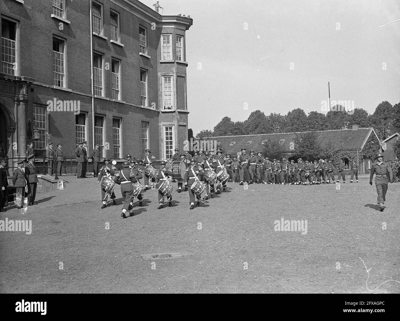 Three year anniversary Regiment Stoottroepen. Parade ground barracks ...