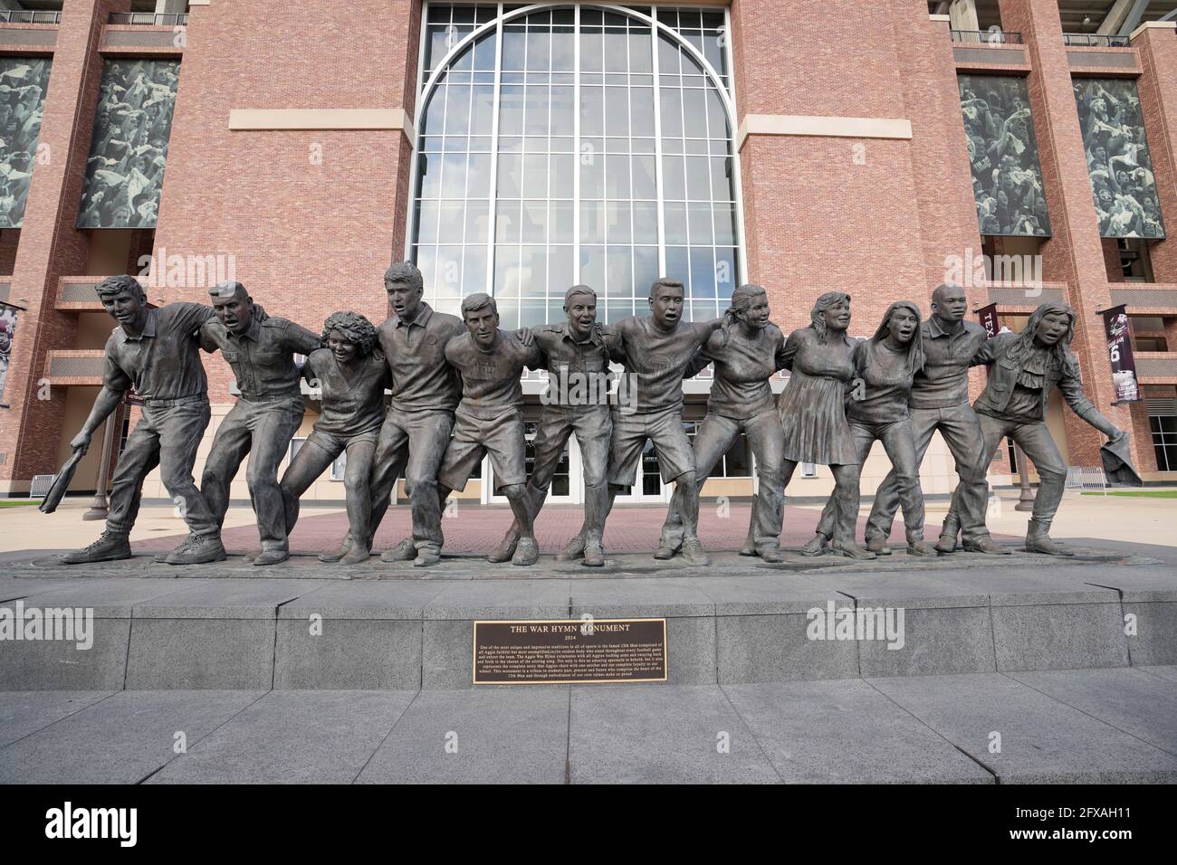 A general view of the War Hymn Monument at Kyle Field, Wednesday, May ...