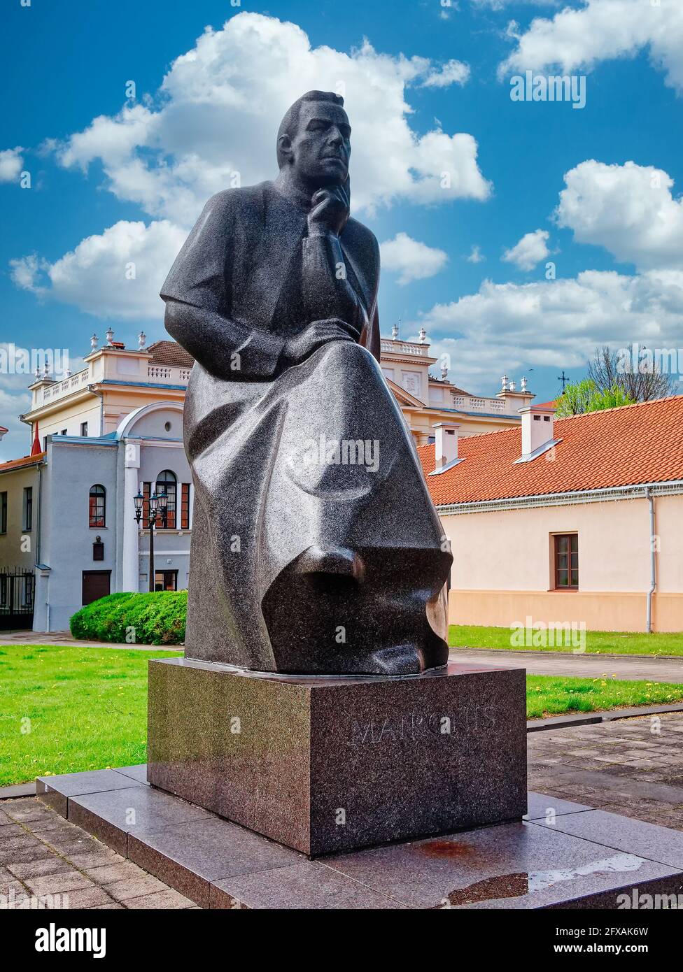 Monument to Maironis in Kaunas. Maironis one of the most famous ...