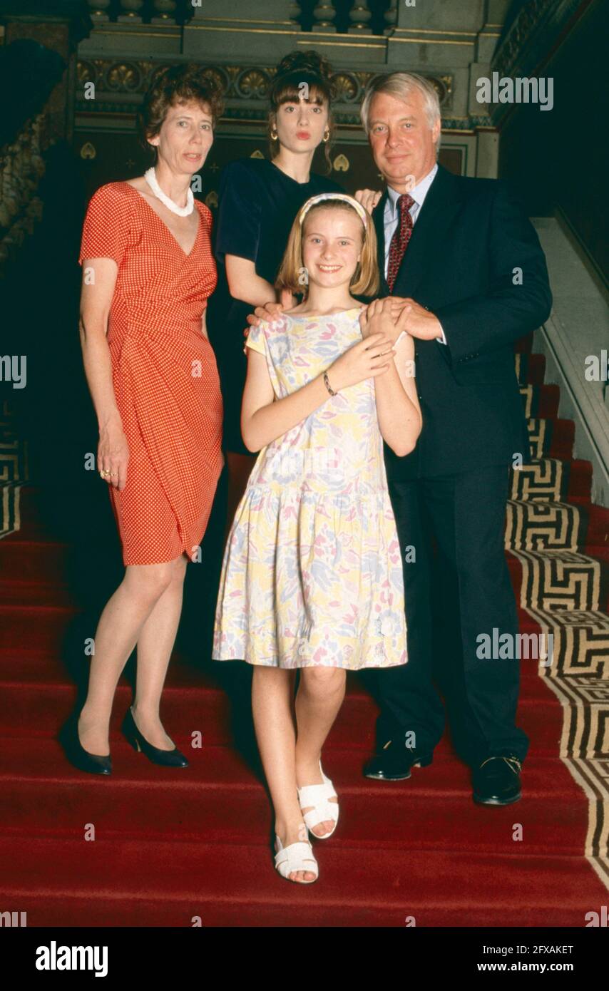 London, UK. LIBRARY. Conservative party politician Chris Patten (now ...