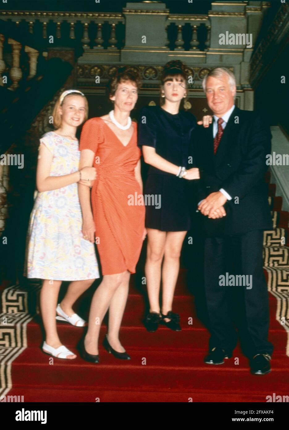London, UK. LIBRARY. Conservative party politician Chris Patten (now ...