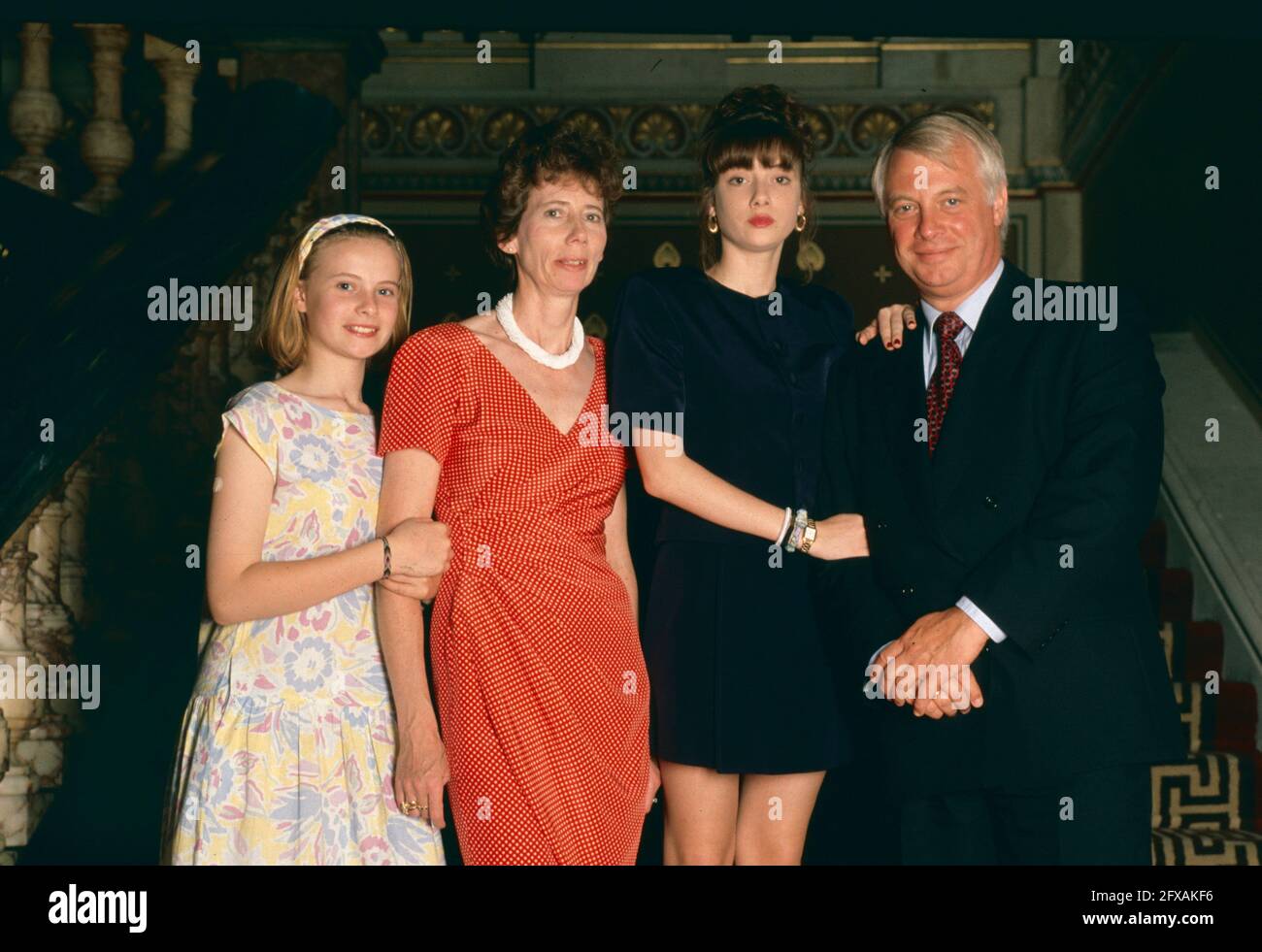 London, UK. LIBRARY. Conservative party politician Chris Patten (now ...