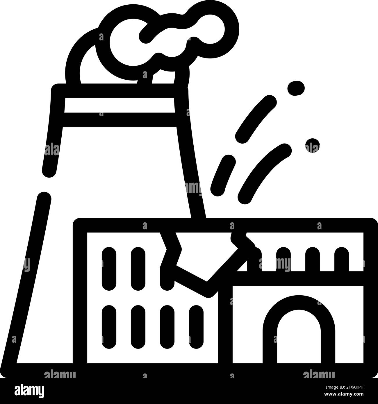 Tsunami nuclear power plant Stock Vector Images - Alamy