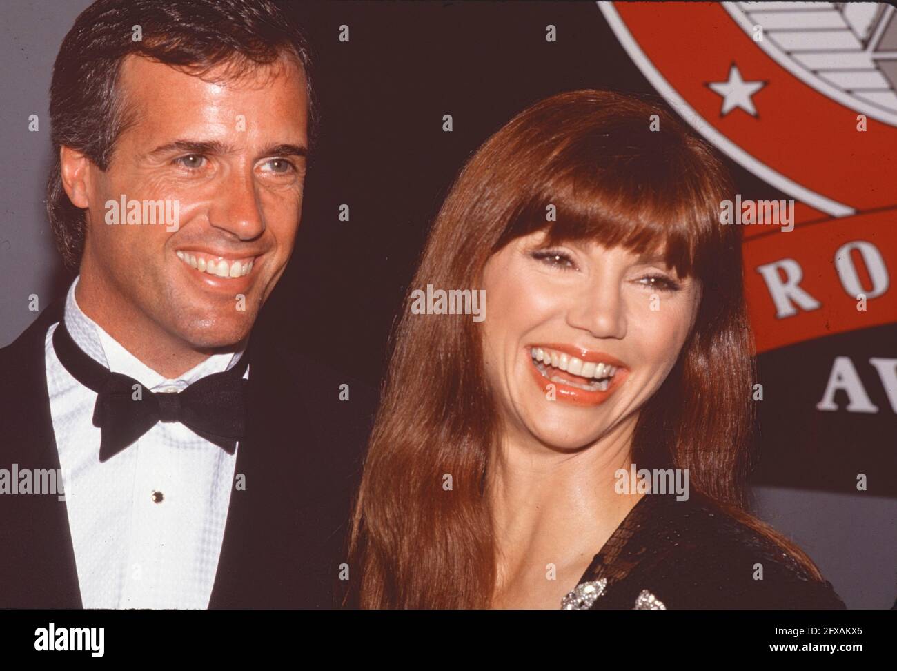 Los Angeles.CA.USA. LIBRARY. Victoria Principal and Danny Sullivan in ...