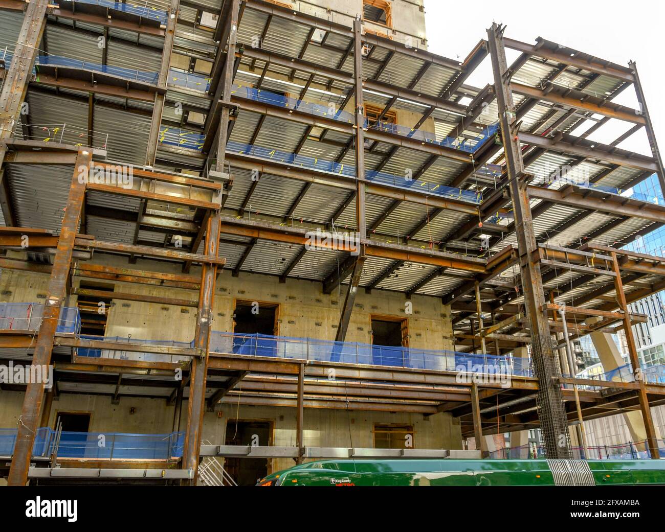 Civil engineering girders construction frame building hi-res stock ...