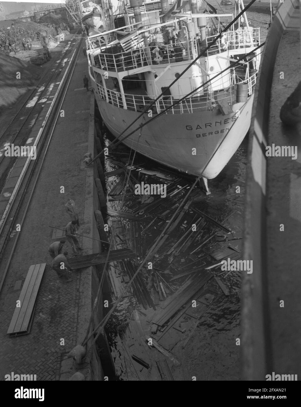 German barge sunk Black and White Stock Photos & Images - Alamy