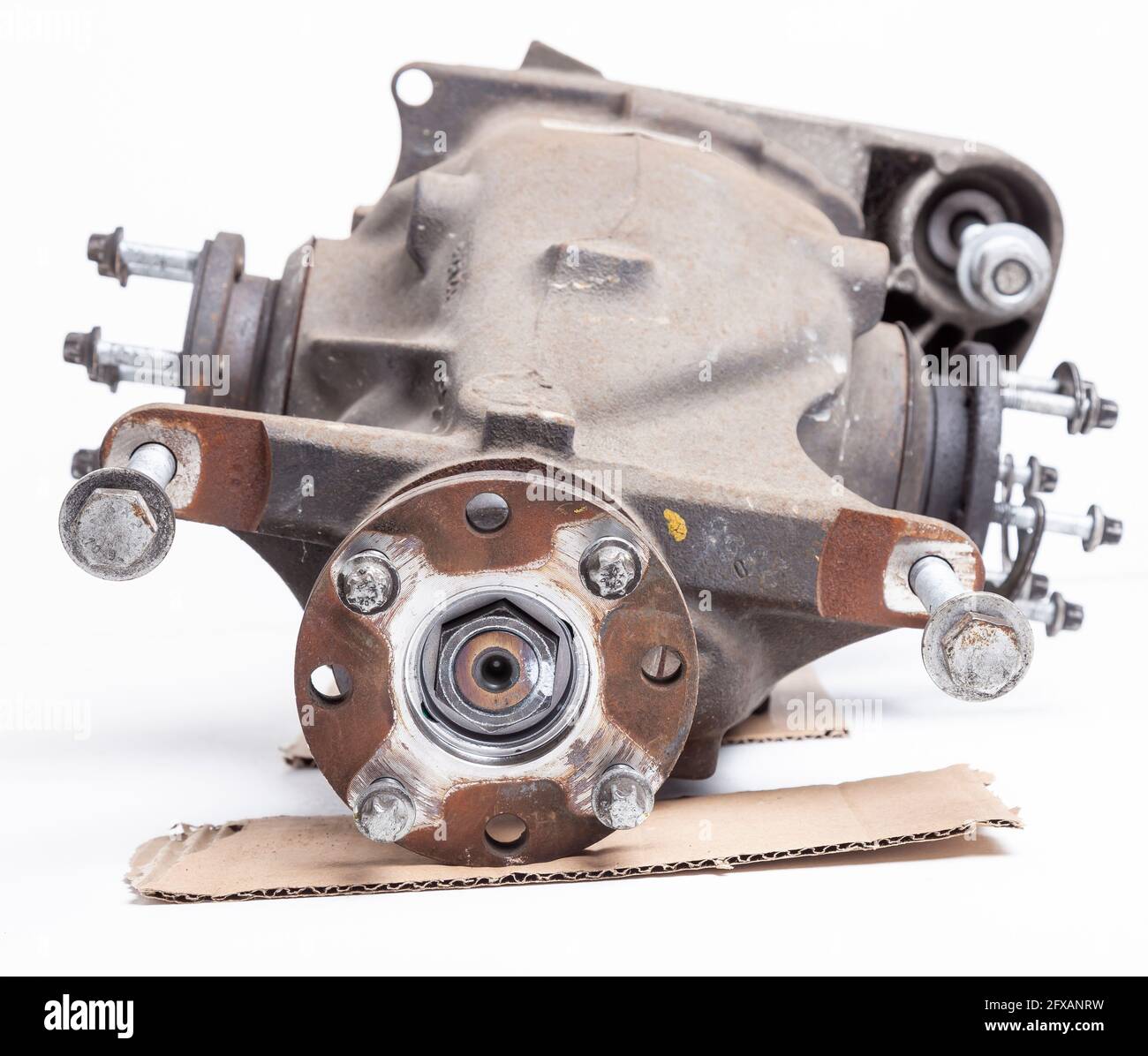 Gear reducer isolated on white. Gear Wheels speed reducer cross section ...