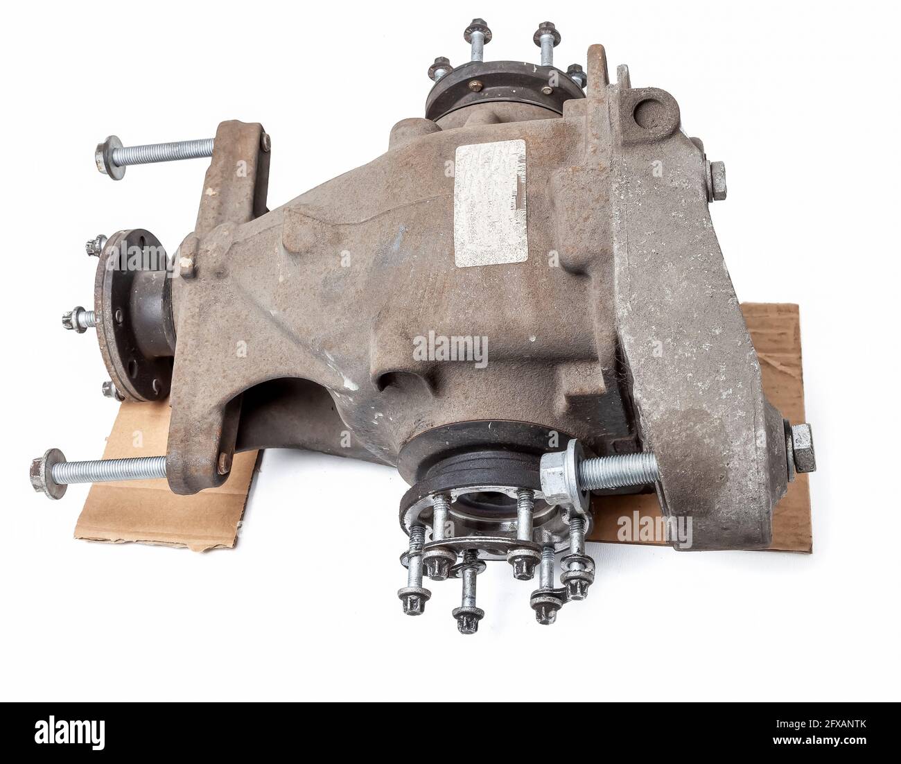 Gear reducer isolated on white. Gear Wheels speed reducer cross section ...