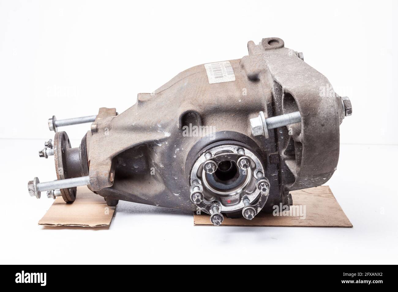 Gear reducer isolated on white. Gear Wheels speed reducer cross section ...