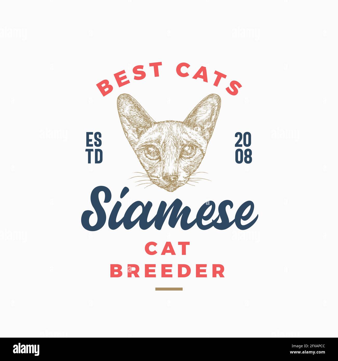 Siamese modern cat Stock Vector Images - Alamy