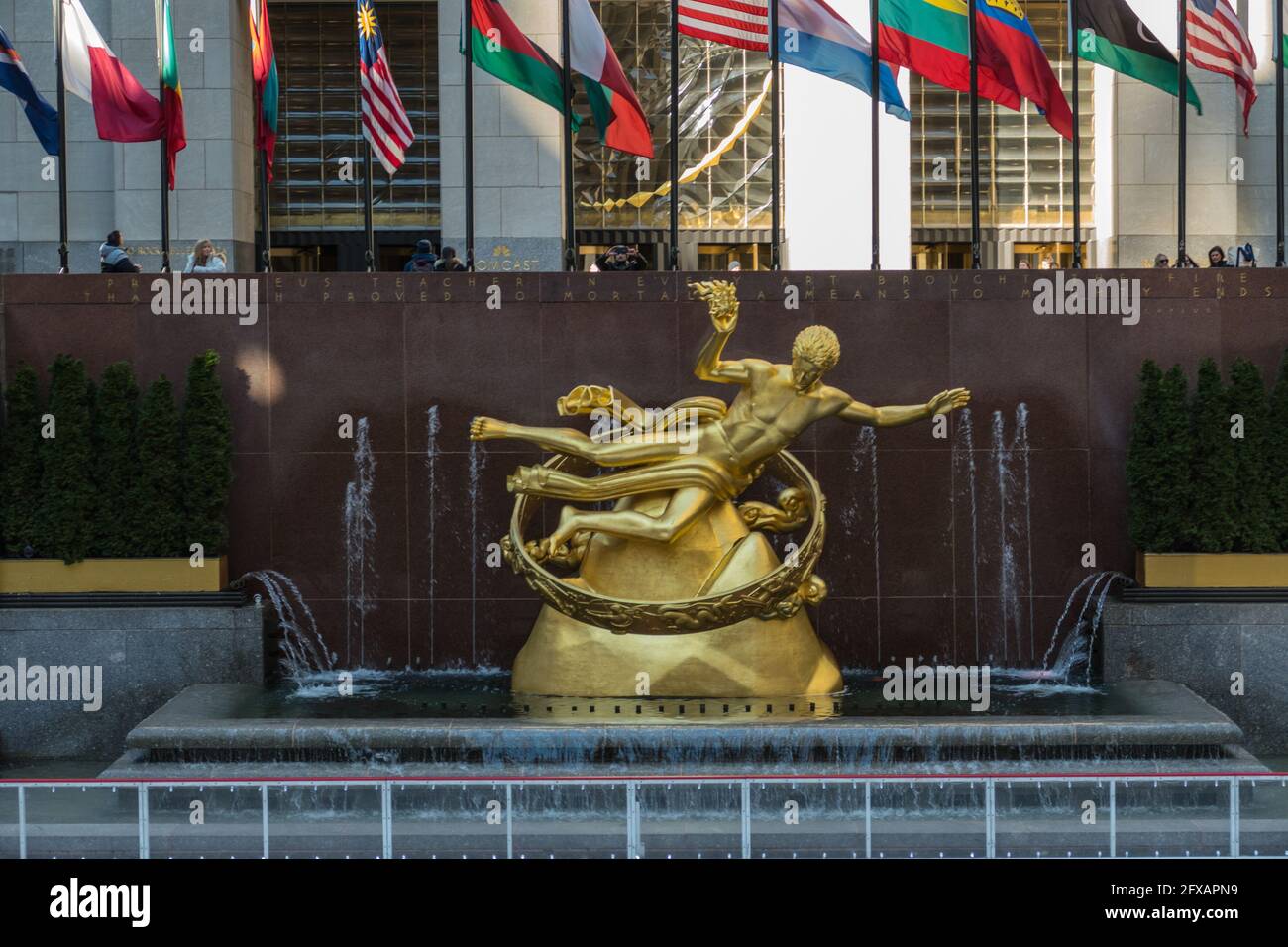 New York, United States, January 26, 2020: Rockefeller Center is a ...