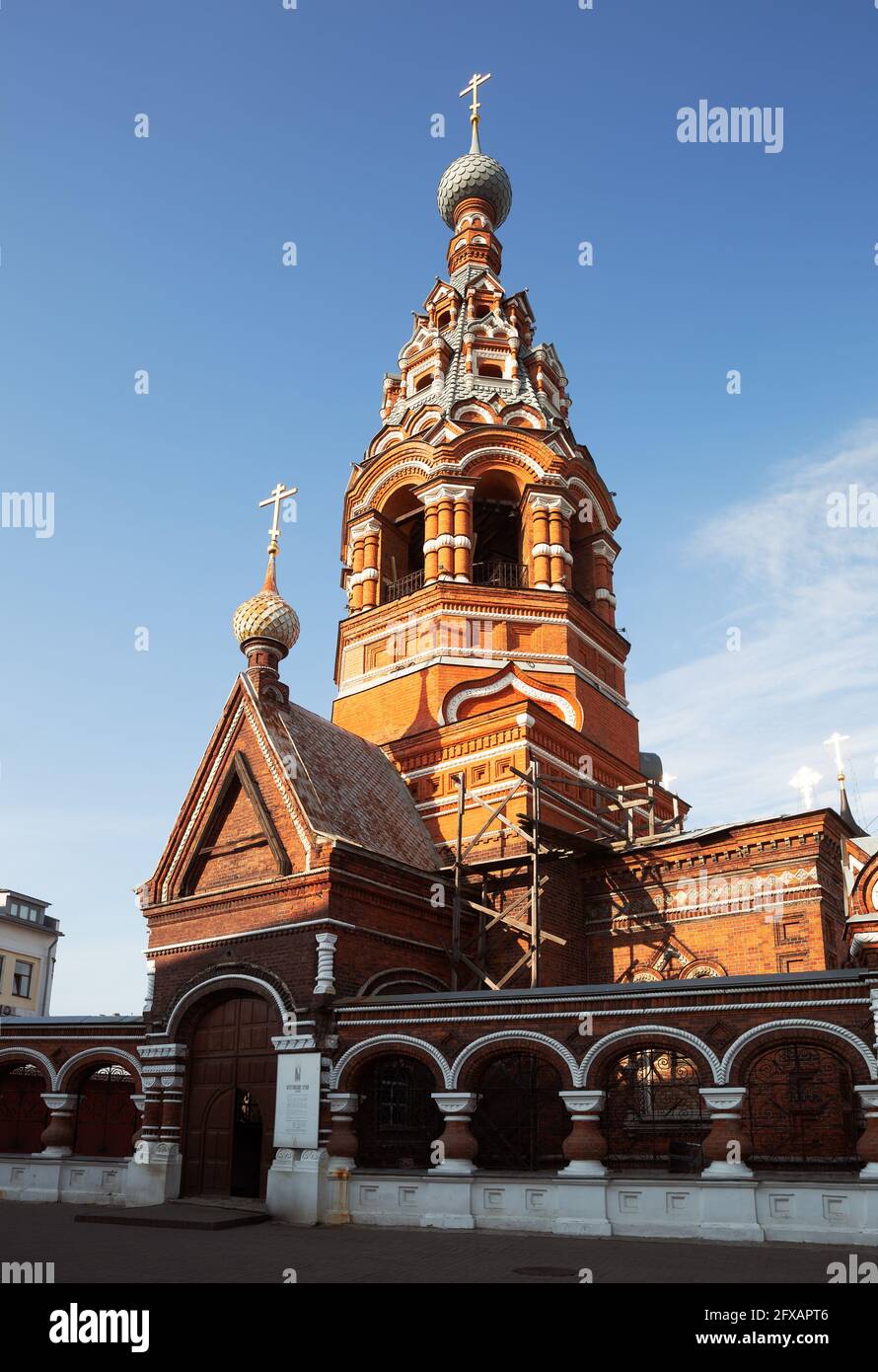 Sretenskaya (Candlemas) Church in Yaroslavl. Beautiful hipped-roof bell ...
