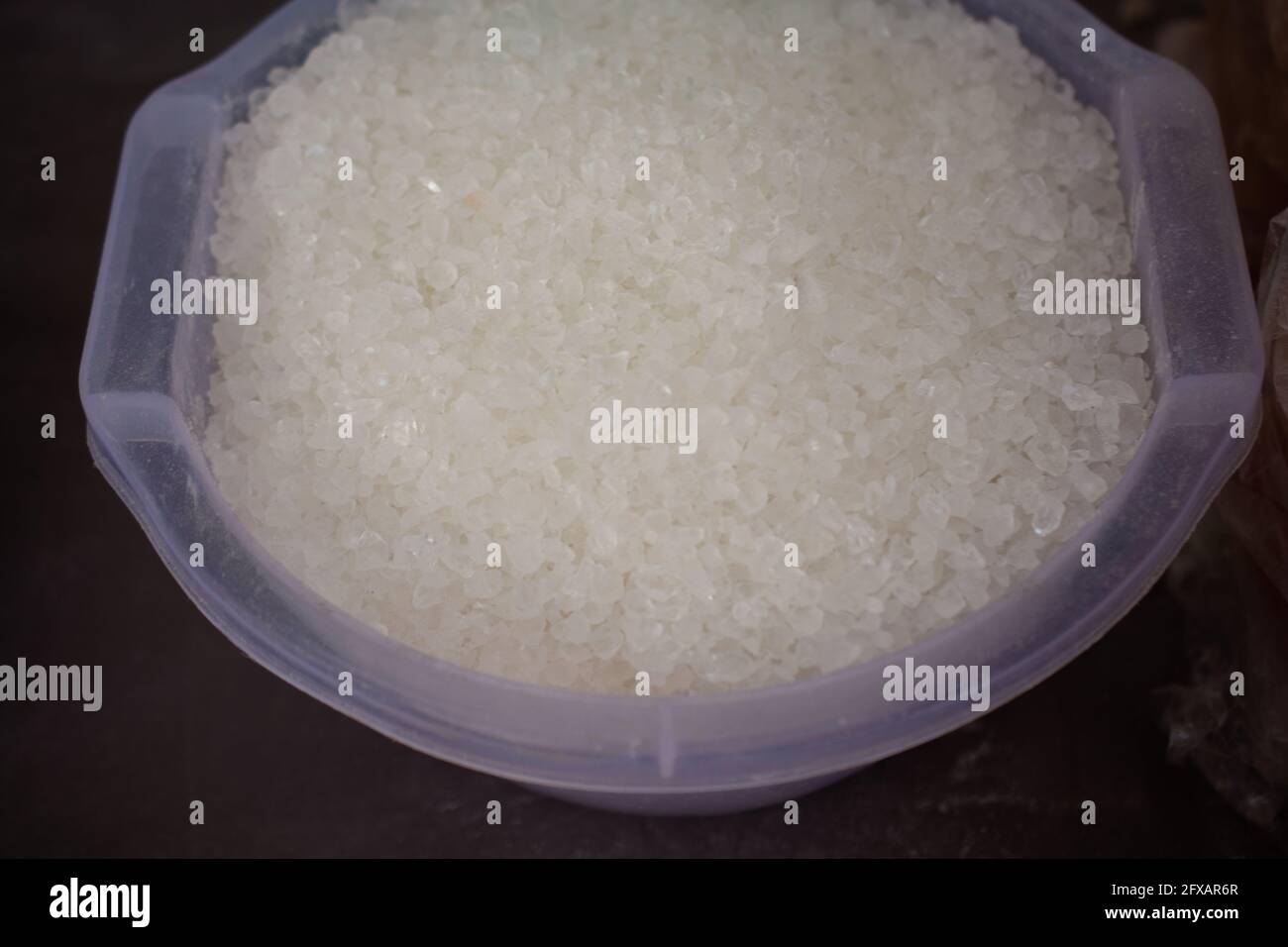 White cooking salt as salt as cooking healthy ingredient Stock Photo ...