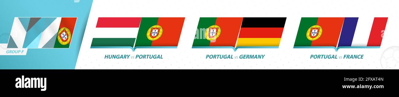 Portugal football team games in group A of football European tournament ...