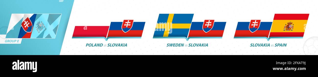 Slovakia football team games in group A of football European tournament ...
