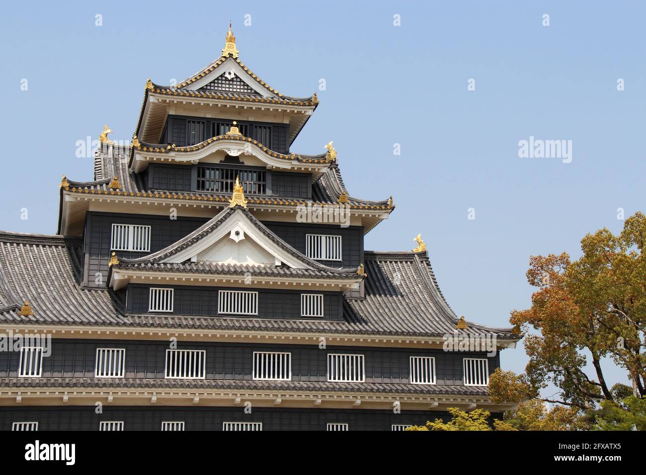 castle in okayama in japan Stock Photo - Alamy