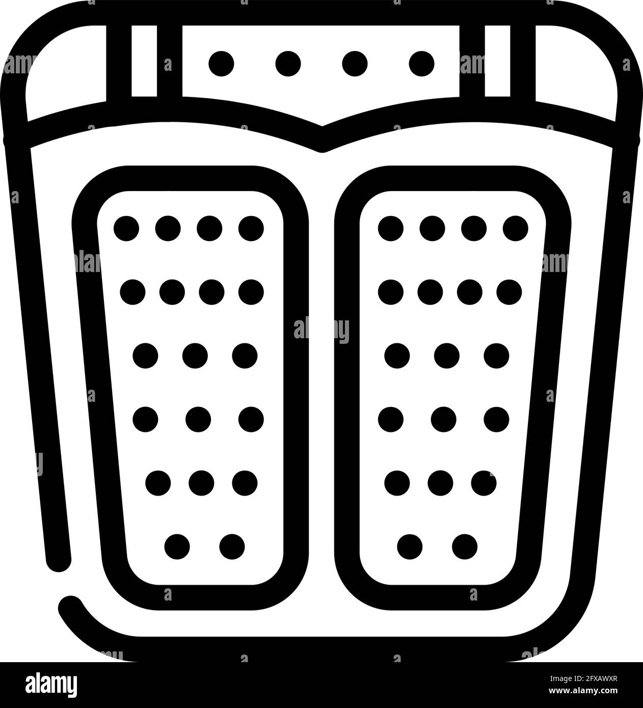 massager for feet line icon vector illustration Stock Vector Image ...